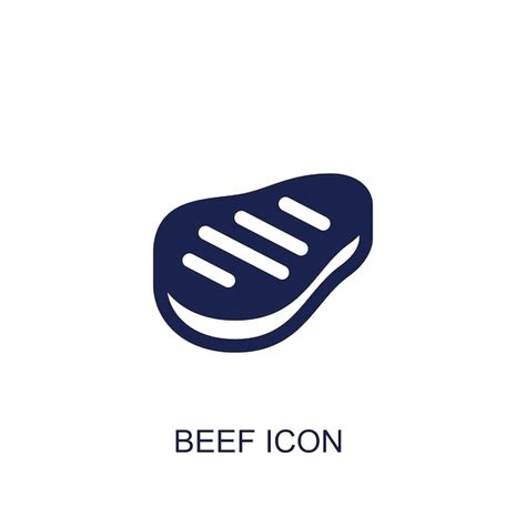 Premium Vector Beef Icon White Background