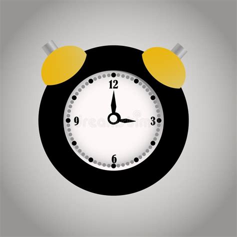 Clock Icon In Flat Style Stock Vector Illustration Of Duty 271502361
