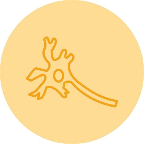 Neuron Line Dual Tone Circle Icon 47476837 Vector Art At Vecteezy