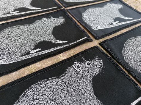 Rat Patch Screen Printed Patch High Quality Patch Big Etsy Uk