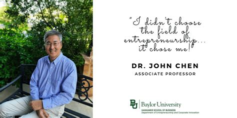 Dr John Chen Associate Professor Baugh Center Blog