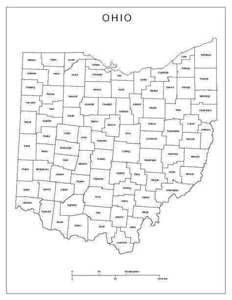 Ohio County Map Printable