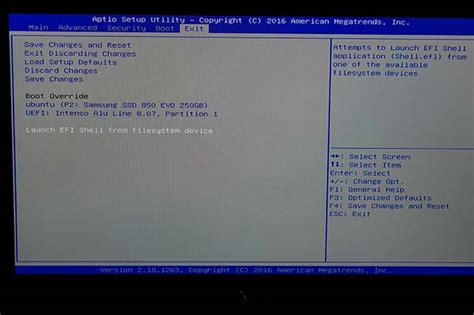 Updating EFI BIOS EC TUXEDO Computers