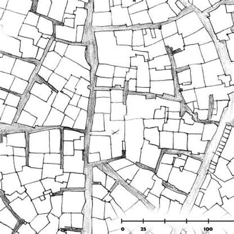 The Tlemcen Ancient City Plan Before The Arrival Of The French Colonial