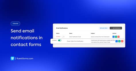 How To Send Email Notifications From Wordpress Contact Forms Fluent Forms
