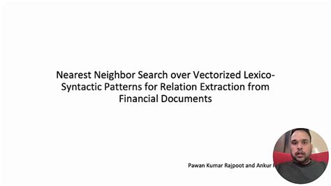 underline nearest neighbor search over vectorized lexico syntactic