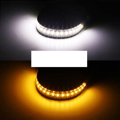 Universal Fitment Front Fork Tube Strip Light Running Turn Signal Led