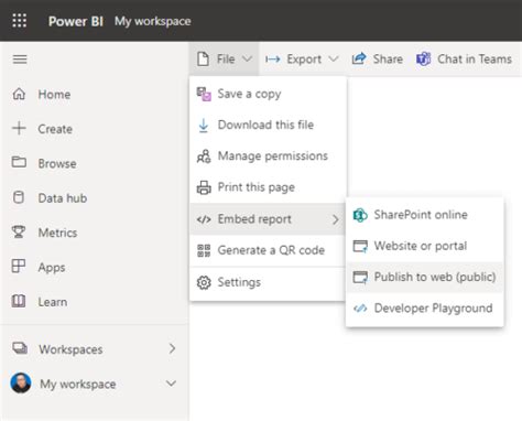 Publish Power Bi To Web Step By Step Microsoft Power Platform