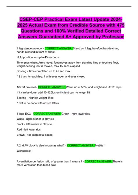 Csep Cep Practical Exam Latest Update Actual Exam From Credible Source