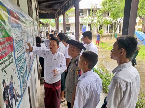 လှိုင်းဘွဲမြို့ အ‌ခြေခံပညာအထက်တန်းကျောင်း၌ လူငယ်ရေးရာအသိပညာပေးဟောပြောပ