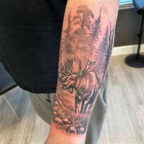Moose Antler Tattoo