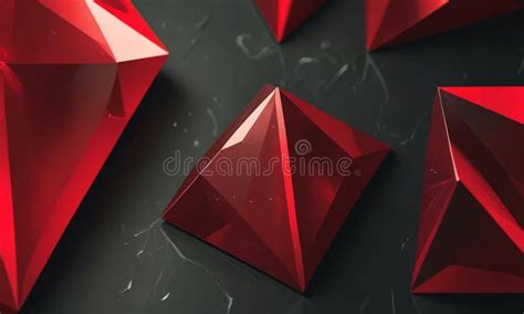 Collection Red Triangular Shaped Objects Arranged In Grid Like Pattern