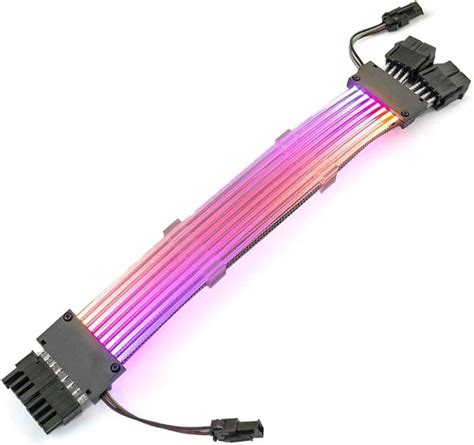 Buy Rgb Extension Cable Kit To 2 X 8 Pin Gpu Addressable For Computer Gaming Case 2 X 62 Pin Gpu