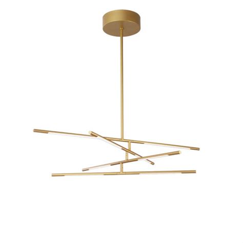 Nova Luce Raccio Led Pendelleuchte 48w Gold Dimmbar