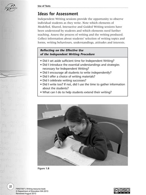First Steps Writing Resource Book Pdf Secondary Education Education