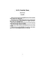Probability Theory PDFCOFFEE COM