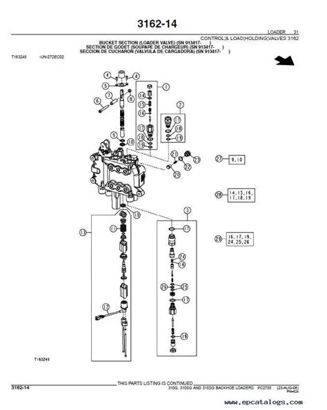 Diagrama De Mangueras Hidráulicas John Deere 310 Retroexcavadora