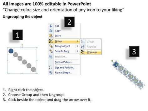 Ppt Animate Text PowerPoint Circles Downward Arrow Steps Business Templates