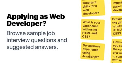 web developer interview questions