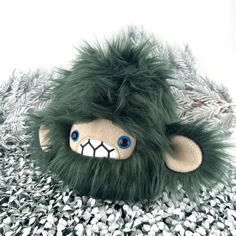 Severed Pygmy Sasquatch Head Forest Green Careful It Bites