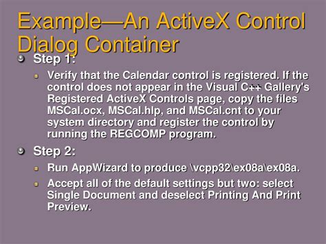 Ppt Activex Controls Powerpoint Presentation Free Download Id3346979