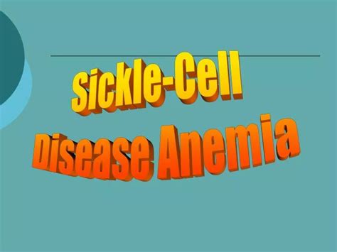 PPT Sickle Cell Disease Anemia PowerPoint Presentation Free Download ID