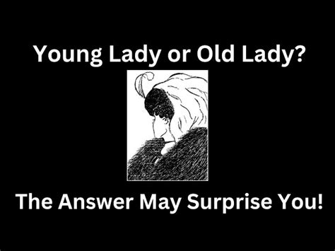 Optical Illusions Old Lady Young Lady Optical Illusion Portrait Of A