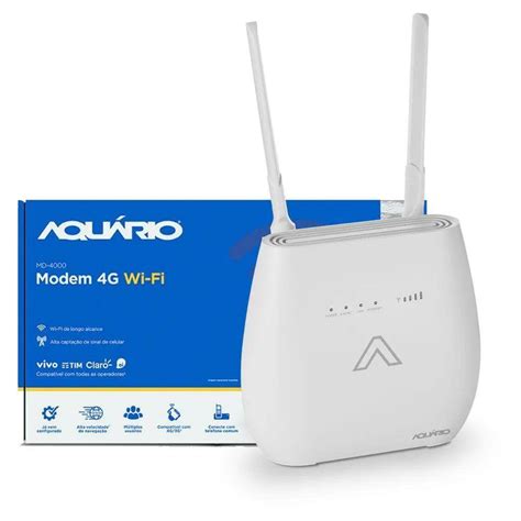 Modem Roteador 4g Interno Com Wi Fi Md 4000 Branco Casas Bahia