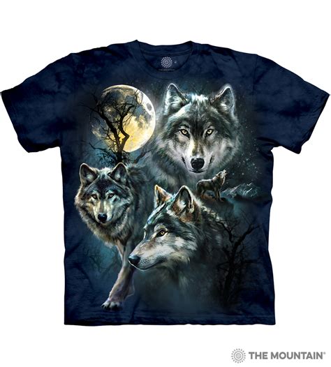 Wolfpack Moon Classic Cotton T Shirt Tee