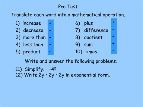 11 Variables In Algebra