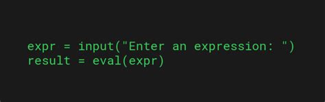 Python Eval Function