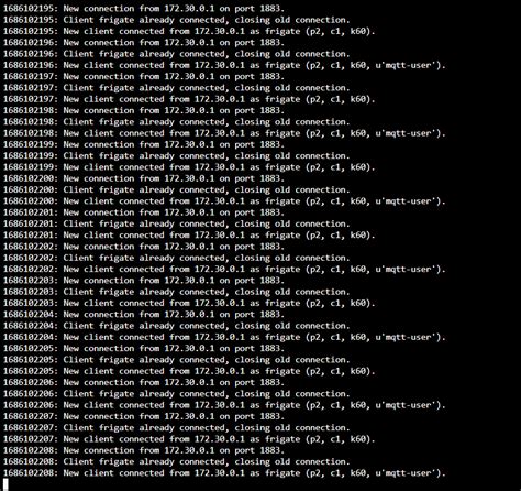 Support Mqtt Frigate Spamming Log New Connections · Issue 6718