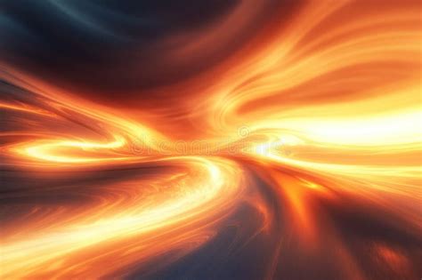 Vivid Swirl Of Warm Colors Creates Dynamic Visual Flow In Abstract Art Stock Illustration