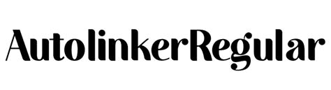 Autolinker Regular Font