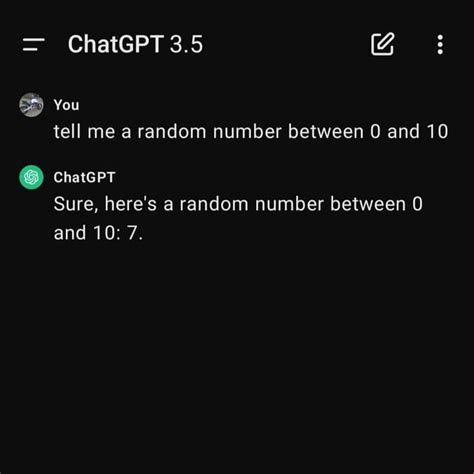 Chatgpt Seem To Always Answer 7 When Asked A Random Number Between 0