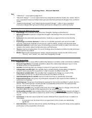Guide To Understanding Psychology Research Methods Course Hero