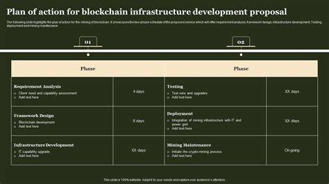 plan of action for blockchain infrastructure development proposal