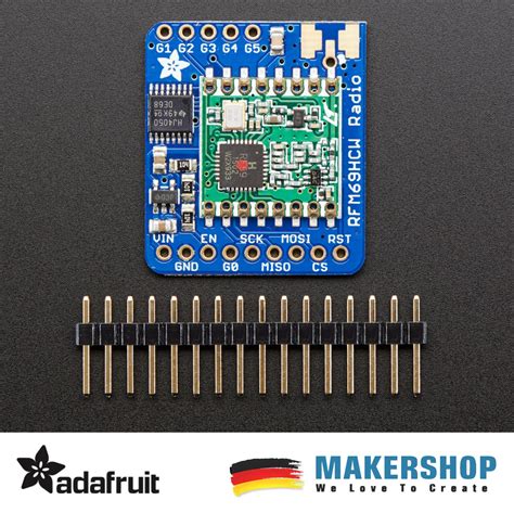 Adafruit Rfm69hcw Transceiver Radio Breakout 433 Mhz Arduino 3071 Makershop De