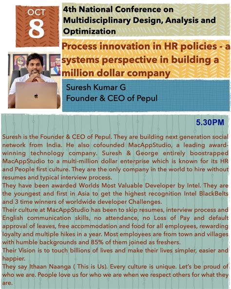 Pugazhenthi Thananjayan Posted On Linkedin