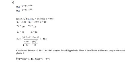 Solved Can You Explain The Answer For P Value How Did They