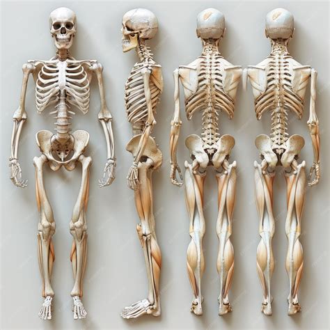 Genera Una Ilustracion Detallada Y Anatomicamente Precisa Del Esqueleto