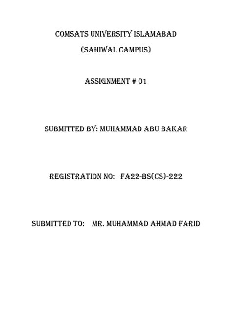 Fa22 Bcs 222 Pdf String Computer Science Computer Programming