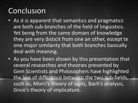 Semantics And Pragmatics 1 Ppt