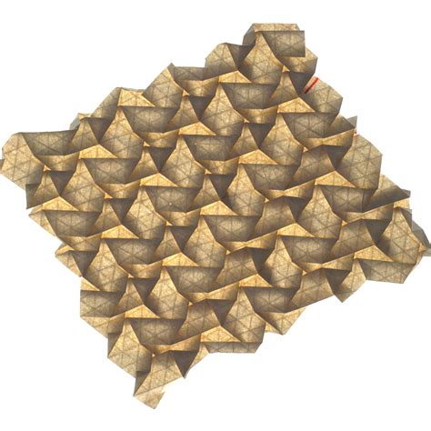 tiling based origami tessellation design gathering folds