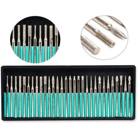 Jual Mata Diamond Mounted Pointer Set 30 Pcs Mata Ukir Mini Die Grinder