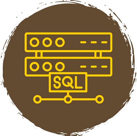 Sql Line Circle Sticker Icon Vector Art At Vecteezy