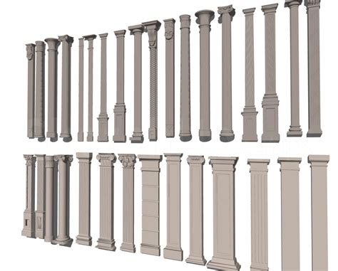 Free Sketchup Columns Model Download