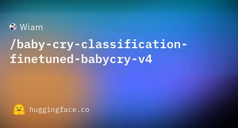 Wiam Baby Cry Classification Finetuned Babycry V Hugging Face