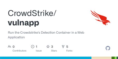Github Crowdstrike Vulnapp Run The Crowdstrikes Detection Container In A Web Application