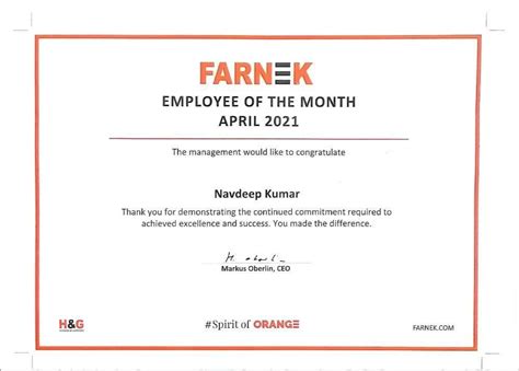 Navdeep Kumar On Linkedin Employeeofthemonth